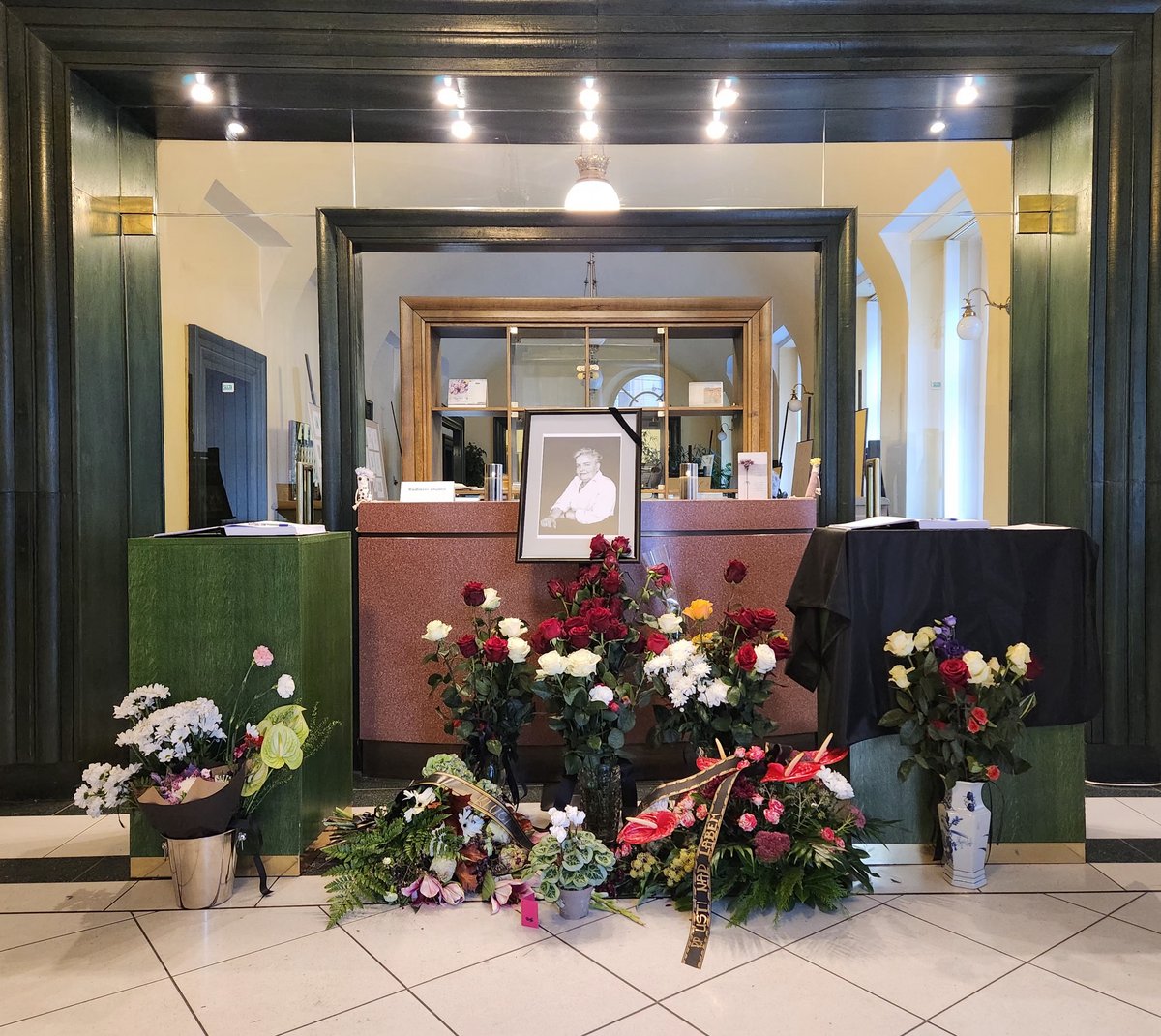 The memorial site to honour the memory of Dana Drábová, the Chairperson ...